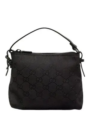 Gucci Gg Canvas Handbag - Black