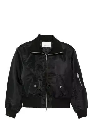 THE FRANKIE SHOP Zip-up Bomber Jacket - Black