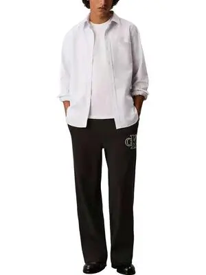 Calvin Klein Logo-embroidered Track Pants - Black