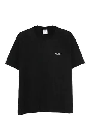 Vetements Slogan-print T-shirt - Black