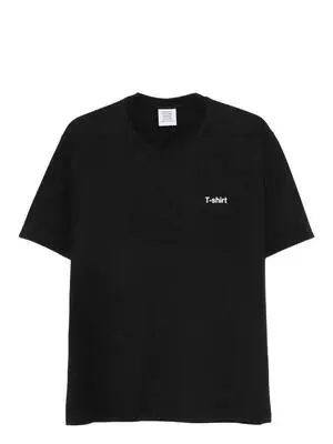 Vetements Slogan-print T-shirt - Black
