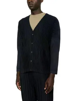 ISSEY MIYAKE Homme Plissé Issey Miyake Plissé-Effect V-Neck Sweater