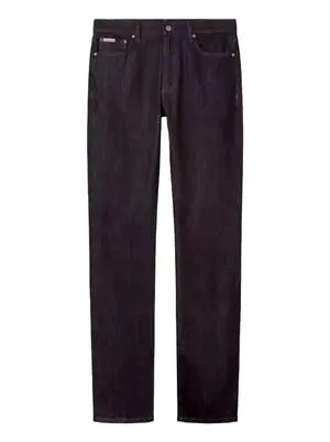 Calvin Klein Patch Straight-leg Jeans - Blue