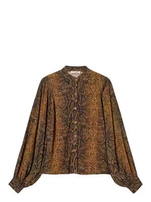 TWINSET TWINSET Python-Print Crêpe De Chine Blouse