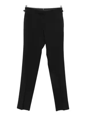 TOM FORD Tailored Trousers With Buckle Fastening - Black