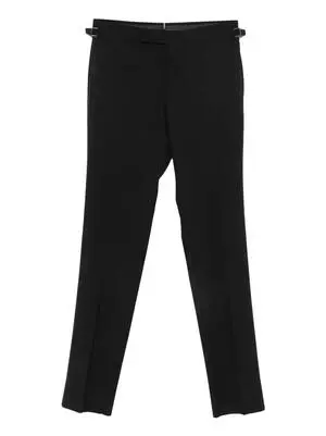 TOM FORD Tailored Trousers With Buckle Fastening - Black