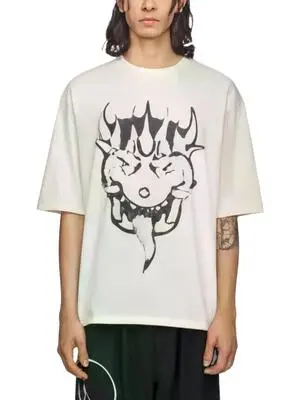 Y3 Graphic-print T-shirt - Neutrals