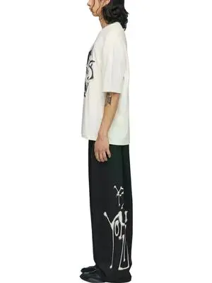 Y3 Chito Graphic-print T-shirt - Neutrals