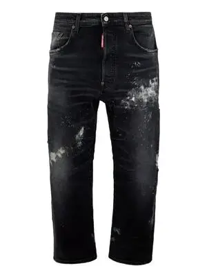 DSQUARED2 DSQUARED2 Bow-Leg Jeans With Distressed Finish
