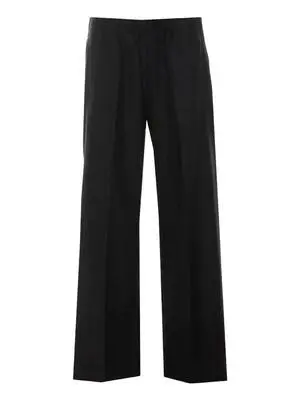 TRUE AVENUE Palazzo Pants With Elasticated Waistband - Black