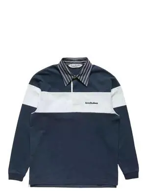 ACNE STUDIOS Striped Polo Sweatshirt