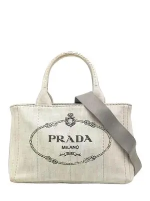 Prada Prada Denim Tote Grey