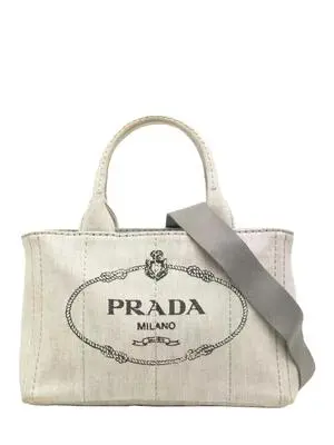 Prada Prada Denim Tote Grey