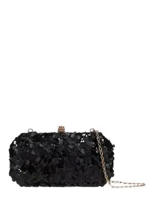 Tyler Ellis Small Perry Sequin Embellished Clutch Bag - Black