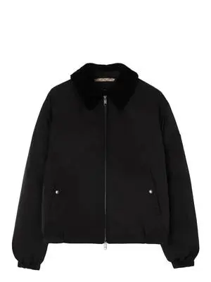 BURBERRY Burberry Farnborough Aviator Jacket With Shearling Collar