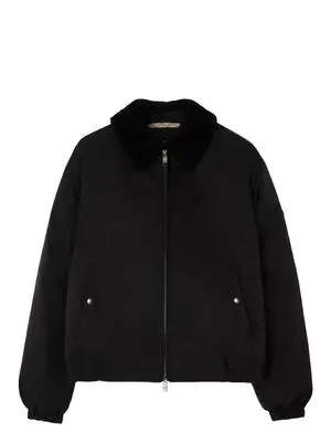 BURBERRY Burberry Farnborough Aviator Jacket With Shearling Collar