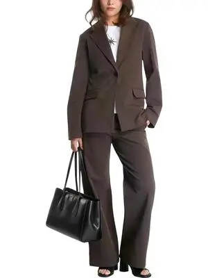 SAMSOE SAMSOE Saheaven Single-breasted Blazer - Brown