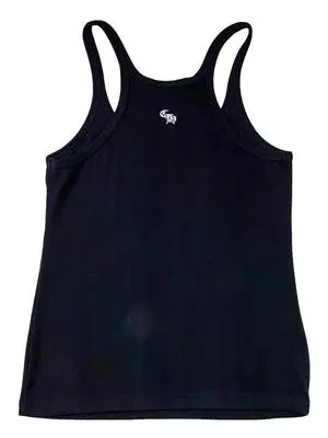 Chrome Hearts Bad Seed Embroidered Ribbed Tank Top - Blue