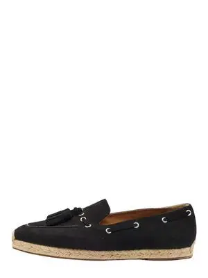 CHRISTIAN LOUBOUTIN Suede Yacht Tassel Espadrilles - Black