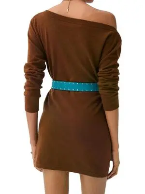 VERSACE Cashmere-knit Mini Dress