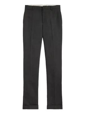 Ralph Lauren Herringbone Pattern Trousers - Grey