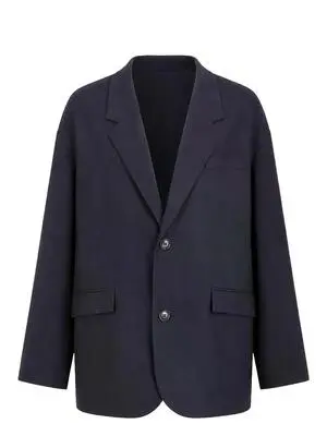 SOCIETE ANONYME Oversized Wool Blazer - Blue