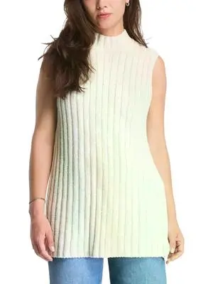 SAMSOE SAMSOE SAMSOE SAMSOE Ribbed Knit Sleeveless High Neck Sweater With Cut-Out Detail
