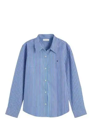 Tommy Hilfiger Vertical Stripe Button-up Shirt - Blue