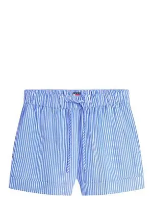 Tommy Hilfiger Striped Drawstring Shorts - Blue