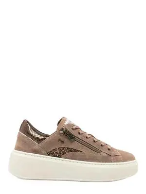 NEROGIARDINI Nero Giardini Zip-Up Sneakers With Glitter Detail