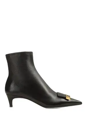 SERGIO ROSSI Ankle Boots With Buckle Detail - Black