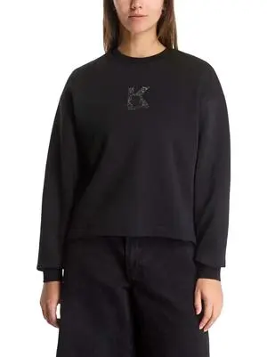 Karl Lagerfeld Logo Print Sweatshirt - Black