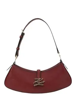 Karl Lagerfeld Karl Lagerfeld Small K/Autograph Drop Elongated Shoulder Bag Red