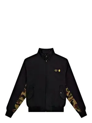 A BATHING APE X Fred Perry Harrington Jacket - Black
