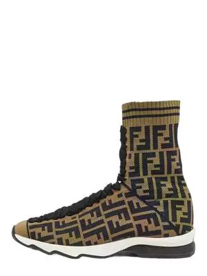 Fendi Rockoko Zucca Slip-on Sneakers - Green