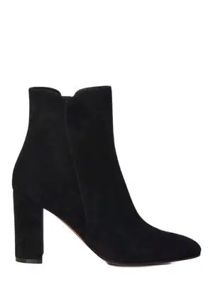 GIANVITO ROSSI Lisa Suede Ankle Boots