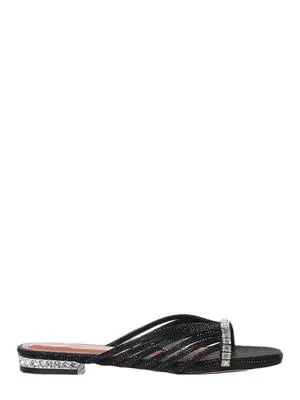 KURT GEIGER Kurt Geiger London Crystal Embellished Flat Mules