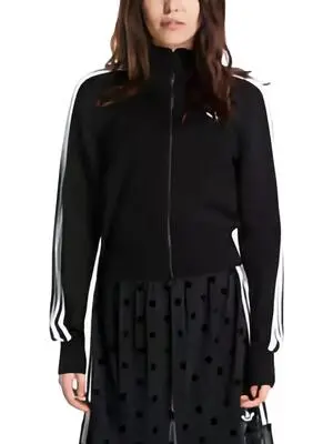 Adidas Knitted Firebird Track Top - Black