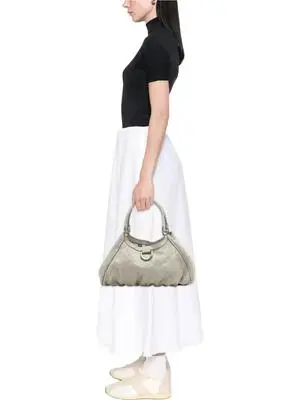 Gucci 2016-2026 Guccissima Abbey D Ring Shoulder Bag - White