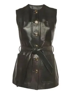 GUCCI Gucci Leather Belted Vest
