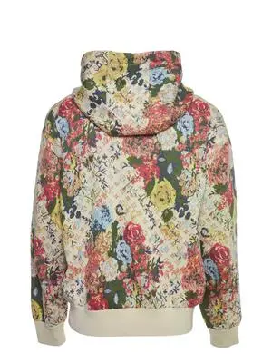 LOUIS VUITTON Floral Monogram Hoodie - Neutrals
