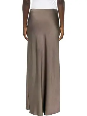 Fabiana Filippi Satin Finish Maxi Skirt - Grey