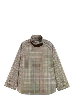 Tommy Hilfiger Checked Storm Flap Jacket - Neutrals