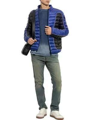 DIESEL® Quilted Color-block Jacket - Blue