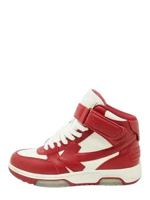 Off-White Off-White "Out Of Office" High-Top Sneakers Red