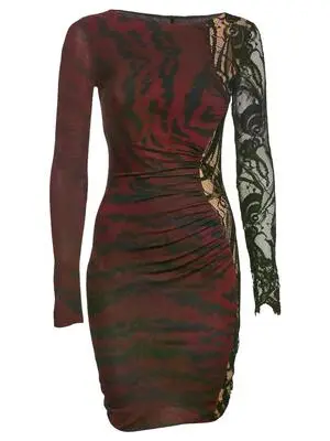 EMILIO PUCCI Pucci Printed Lace-Trim Dress