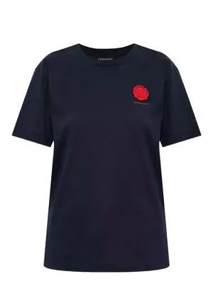 Emporio Armani Mercerized Cotton Jersey T-shirt - Blue
