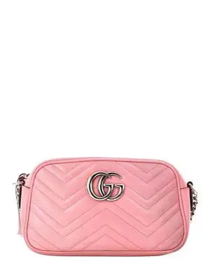 Gucci Gucci Matelassé Leather Shoulder Bag Pink
