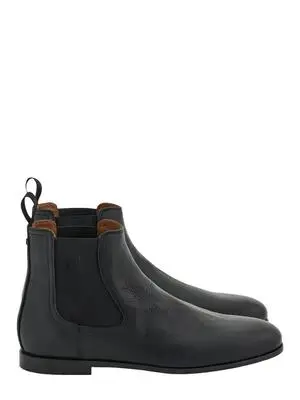 SALVATORE FERRAGAMO Ferragamo Grained Leather Ankle Boots