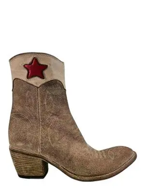 MADISON MAISON Madison.Maison Pointy Star-Patch Cowboy Boots